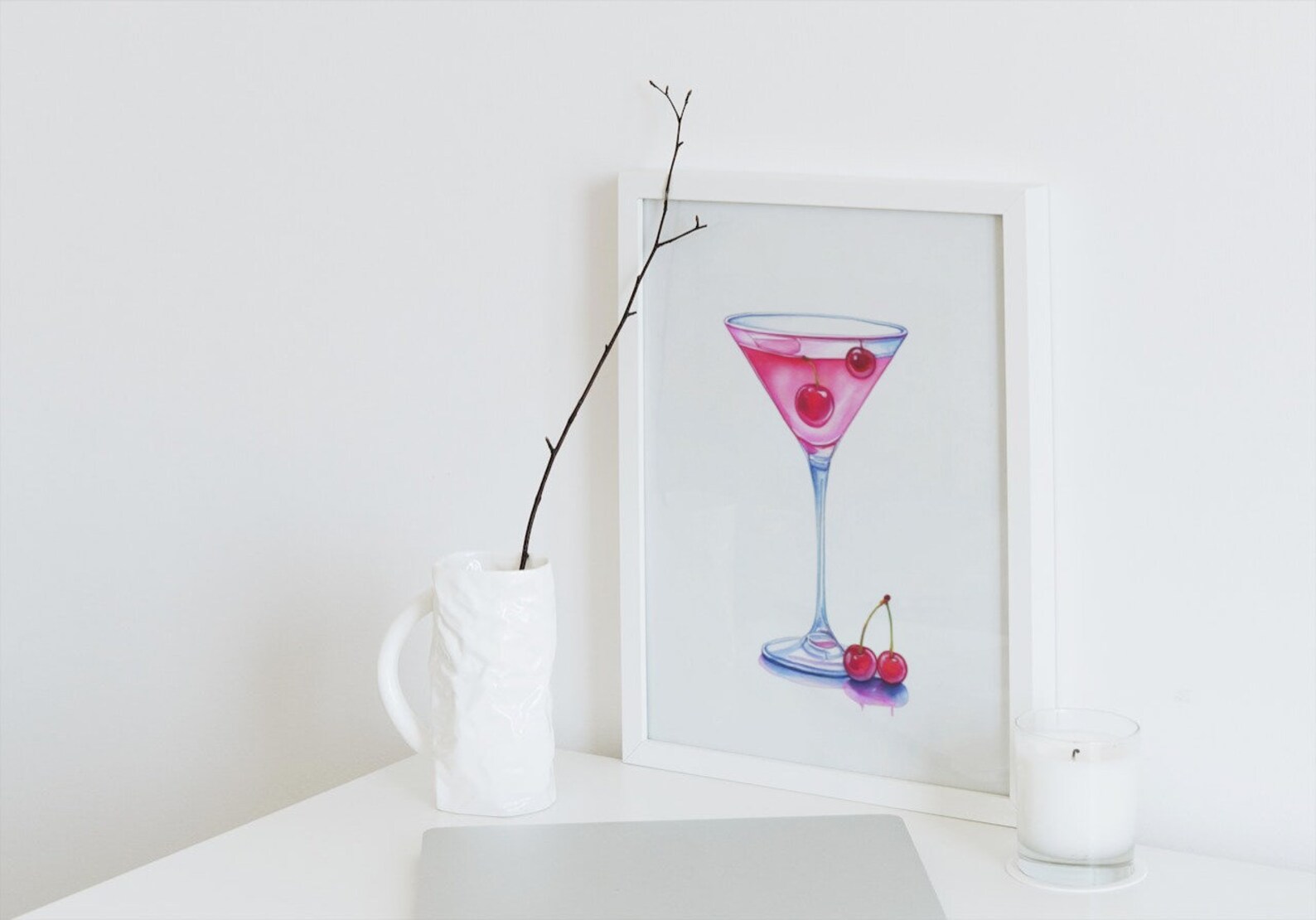 Pink Martini Cocktail Print: Girly Bar Cart Decor (digital Download) - Etsy