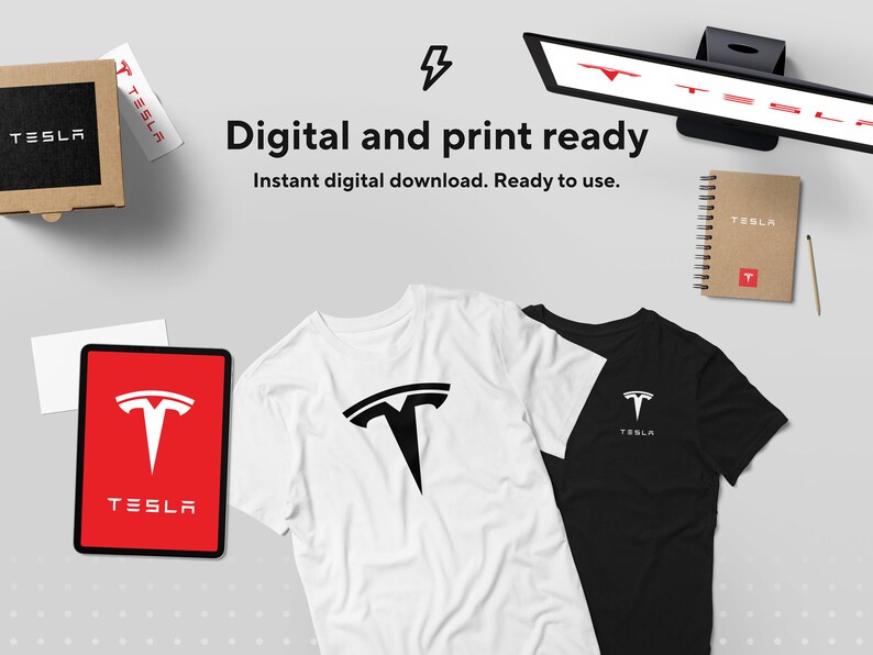 Tesla Logo Svg Png Jpg Pdf Digital Download High Quality Car Logo ...