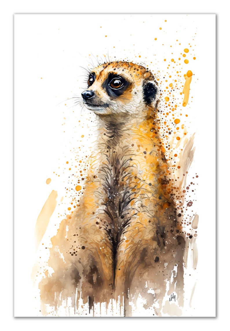 The 'meerkat' Wall Art on Canvas - Etsy