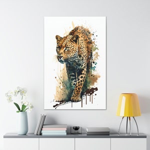 The 'leopard' Wall Art on Canvas - Etsy