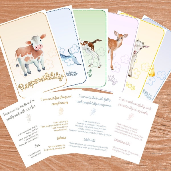 Character Cards - Etsy