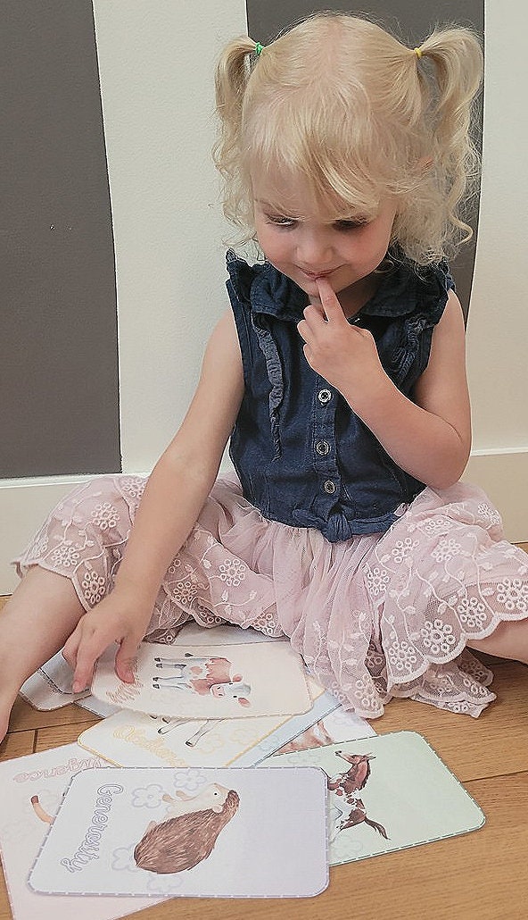 Character Flashcards for Children. Digital File for Developing ...