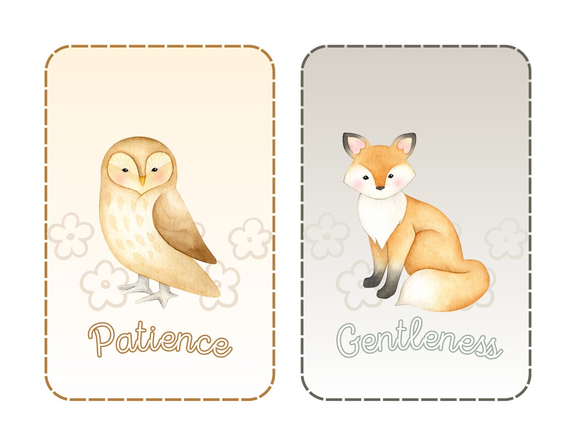 Character Flashcards for Children. Digital File for Developing ...