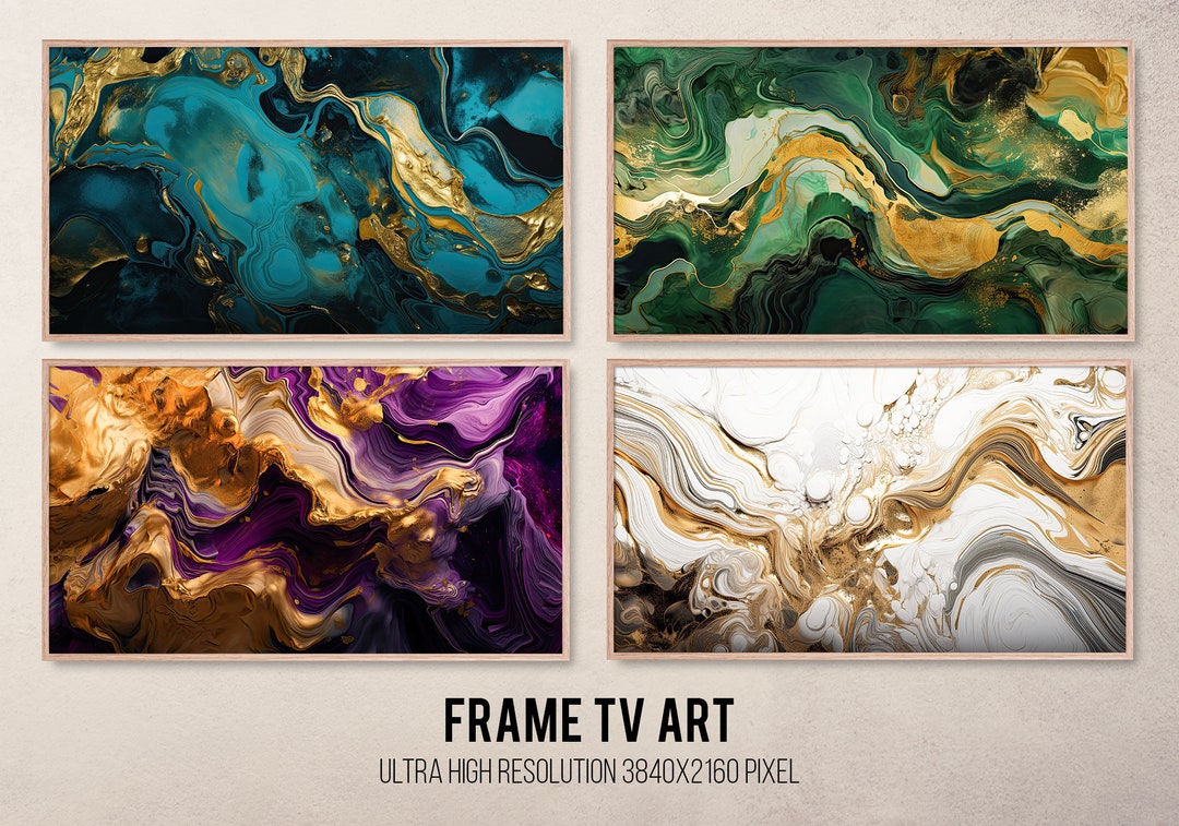 Samsung Frame TV Art, Art for Frame Tv, Ink Liquid - Etsy