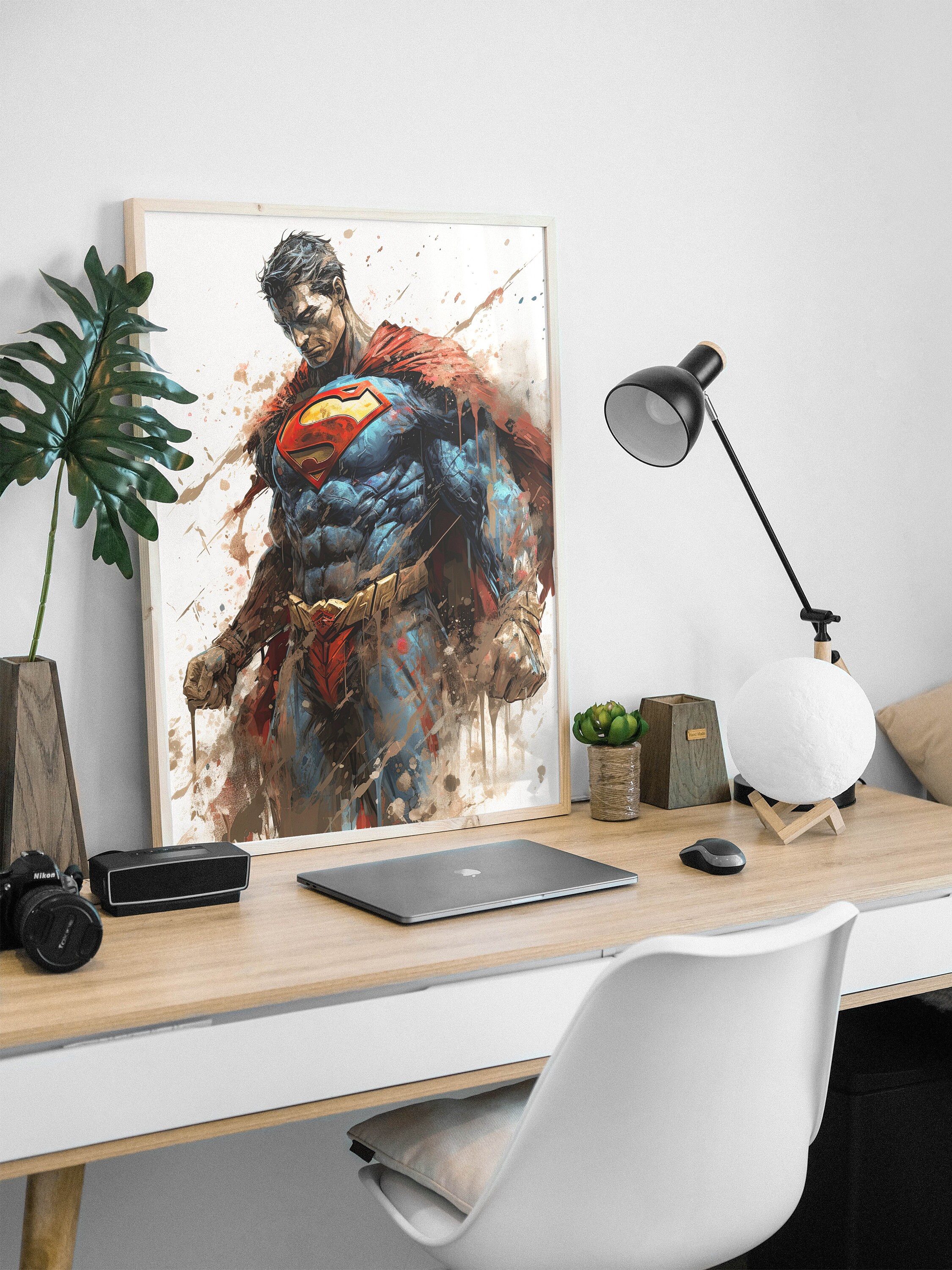 10 Superheroes DC Poster Art, Digital Download, Superhero Print ...