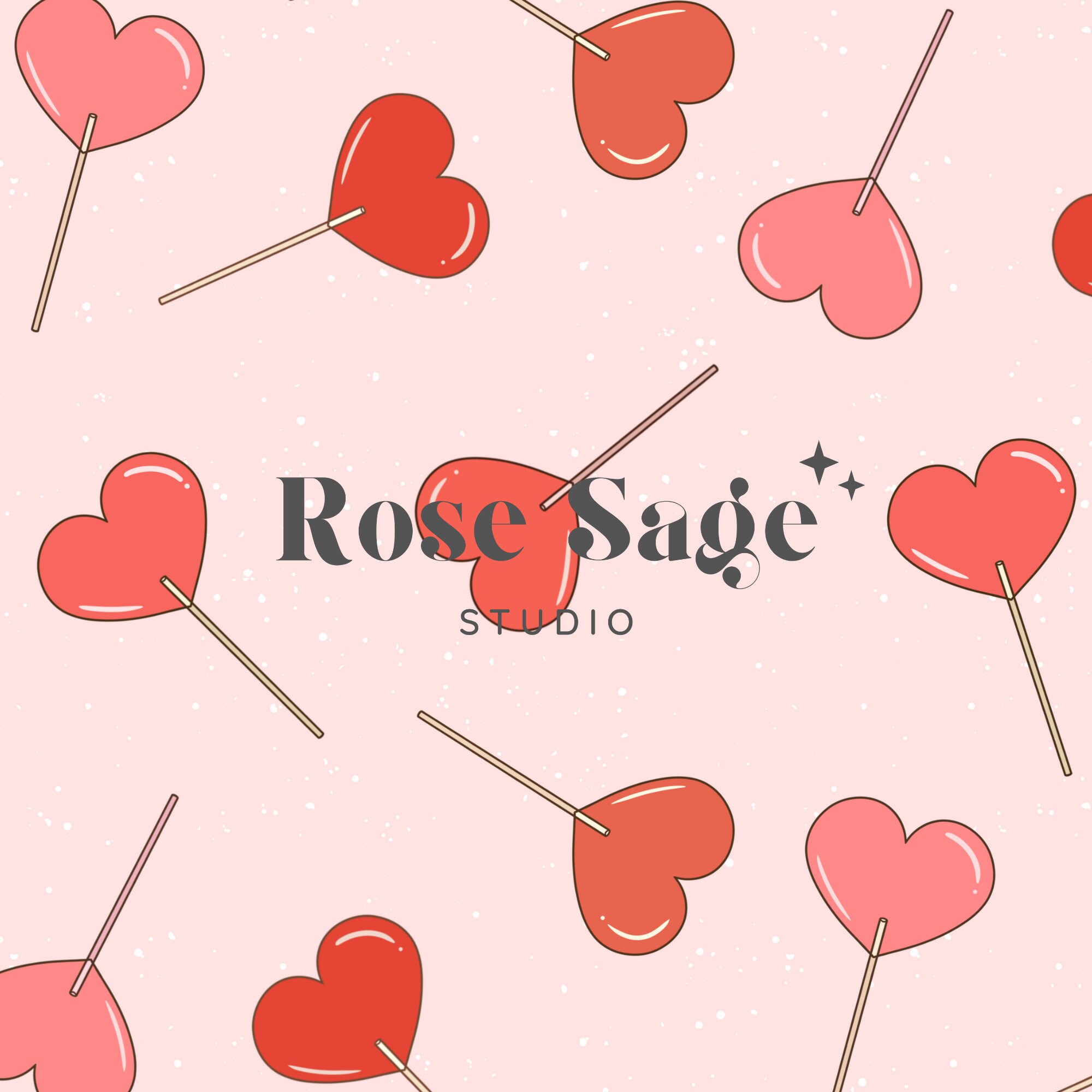 Valentines Heart Lollipop Seamless File, Valentines Candy Seamless ...