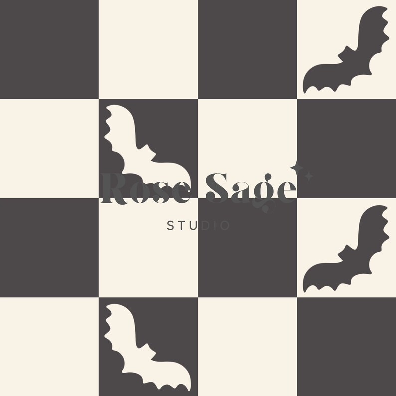 Halloween Black Cream Checkered Seamless Pattern, Checker Seamless ...