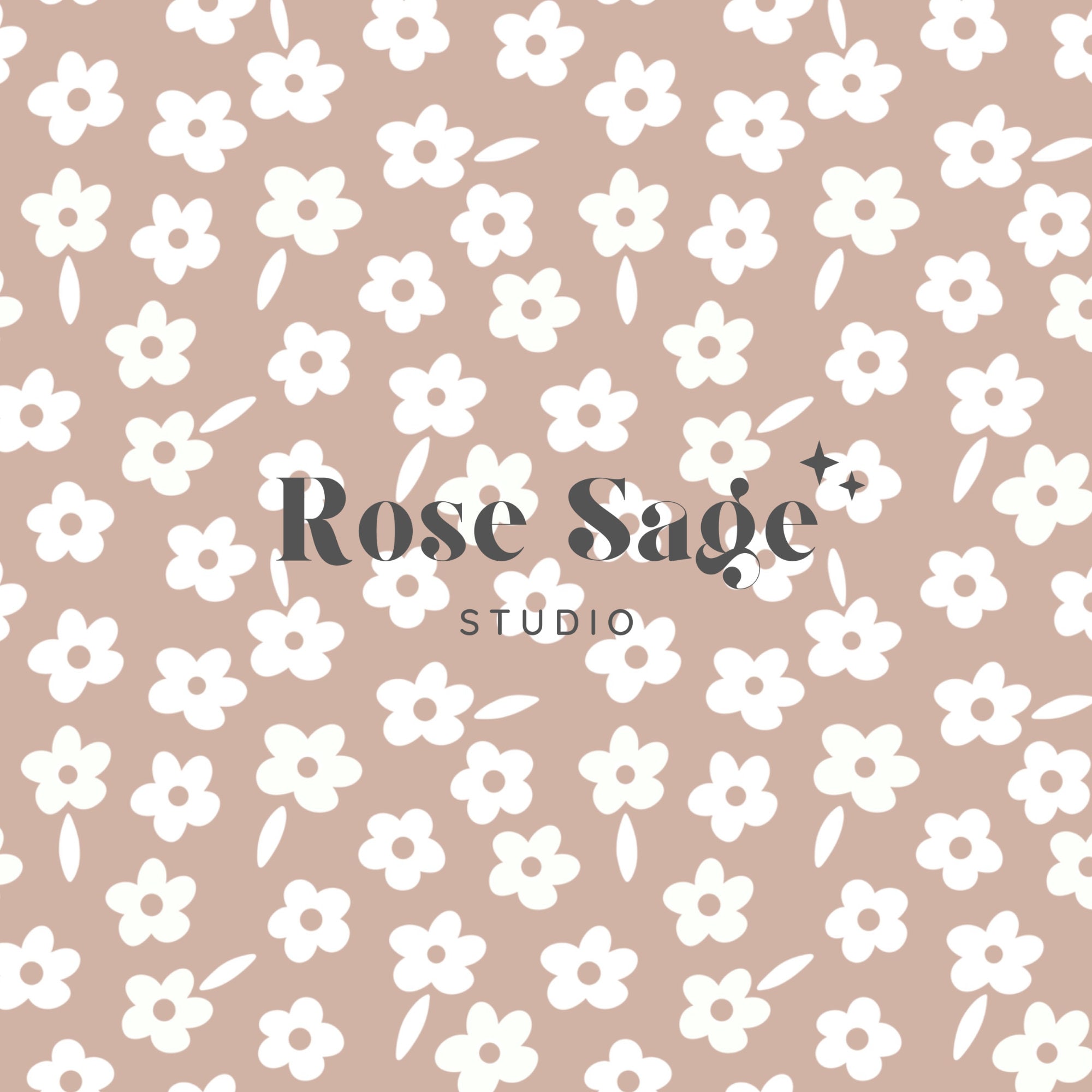 White Blush Pink Floral Seamless Pattern, Ditsy Floral Spring Seamless ...