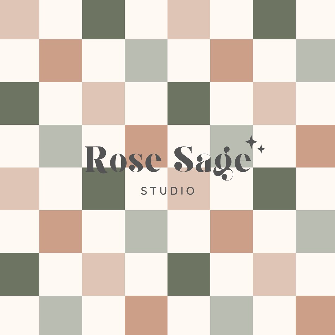 Boho Checkered Seamless Digital Pattern, Checkerboard Seamless File ...