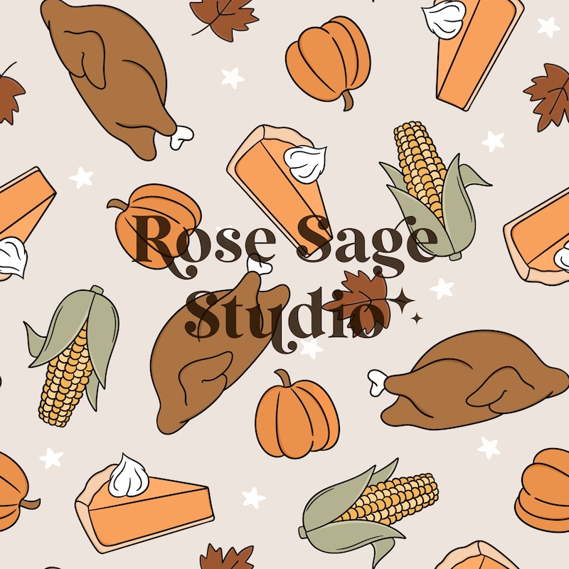 Thanksgiving Pattern - Etsy