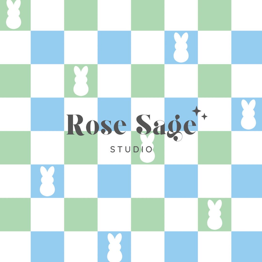 Easter Bunny Checkered Seamless File, Easter Pastel Bunny Checker ...