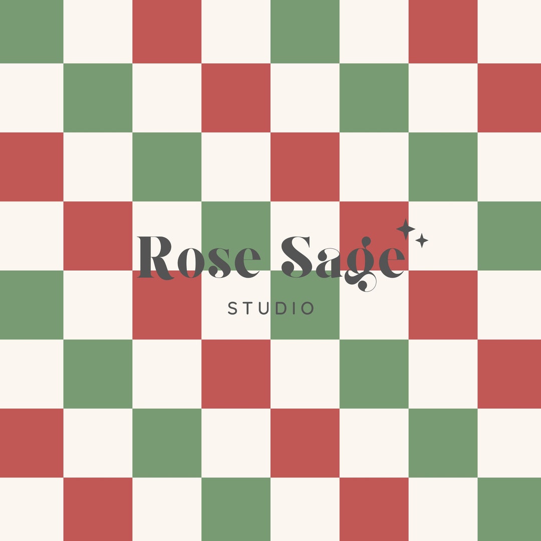 Red Green Checkered Seamless Pattern, Christmas Checkered Seamless File ...