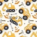 Construction Seamless Pattern, Boy Seamless File, Construction Truck ...