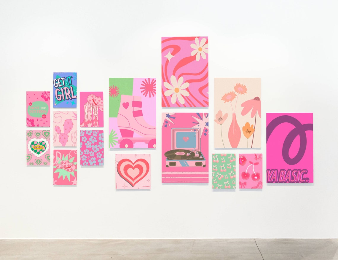 100 Trendy Y2K Prints, A4 Wall Gallery Designs, Digital Download, That ...