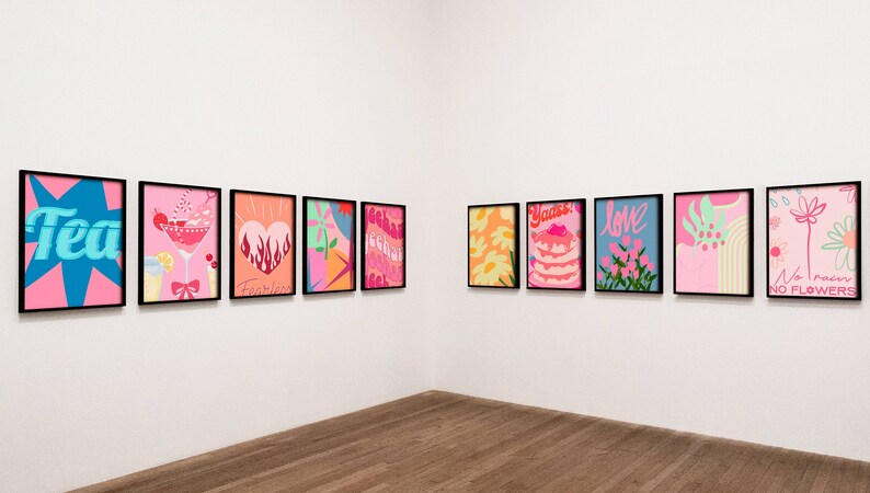 100 Trendy Y2K Prints, A4 Wall Gallery Designs, Digital Download, That ...