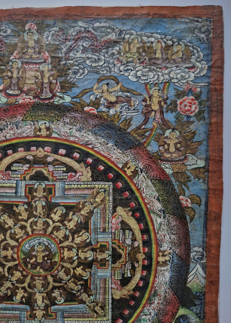 Mandala Thangka Nepal Tybet Mandala Masterpiece Tibetan - Etsy