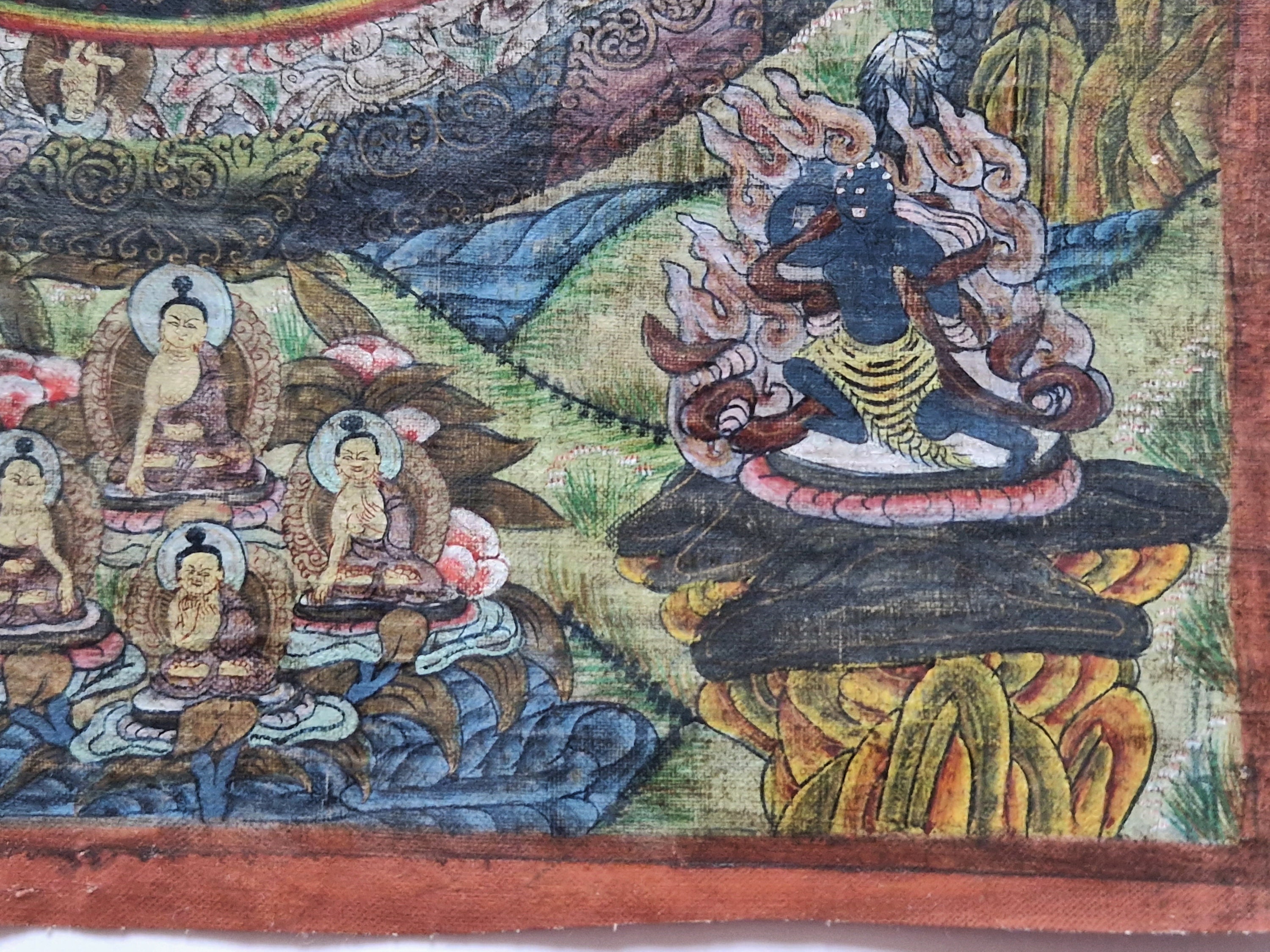 Mandala Thangka Nepal Tybet Mandala Masterpiece Tibetan - Etsy