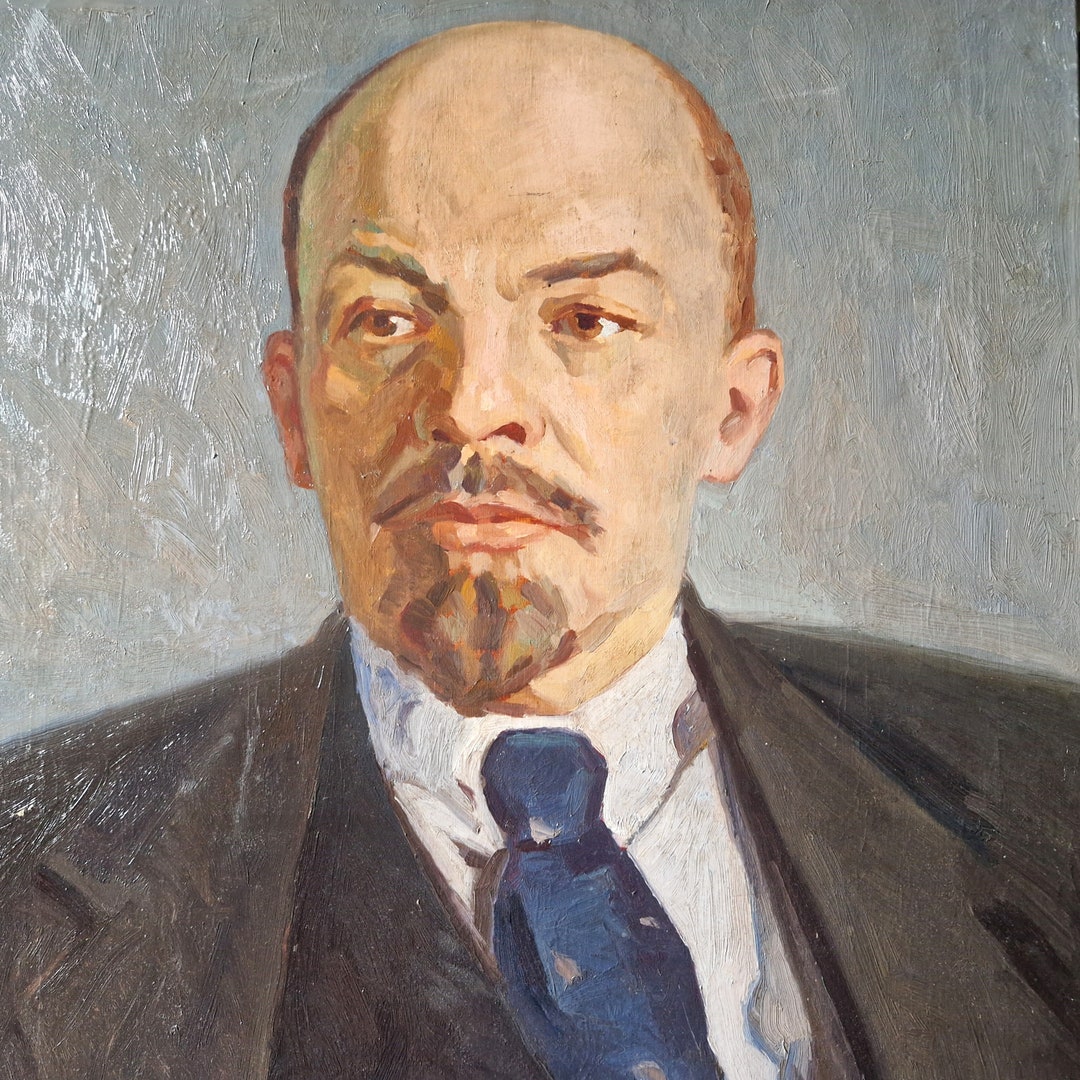 USSR Soviet Propaganda Vintage Oil Painting by Ukrainian Artist, 1980s ...