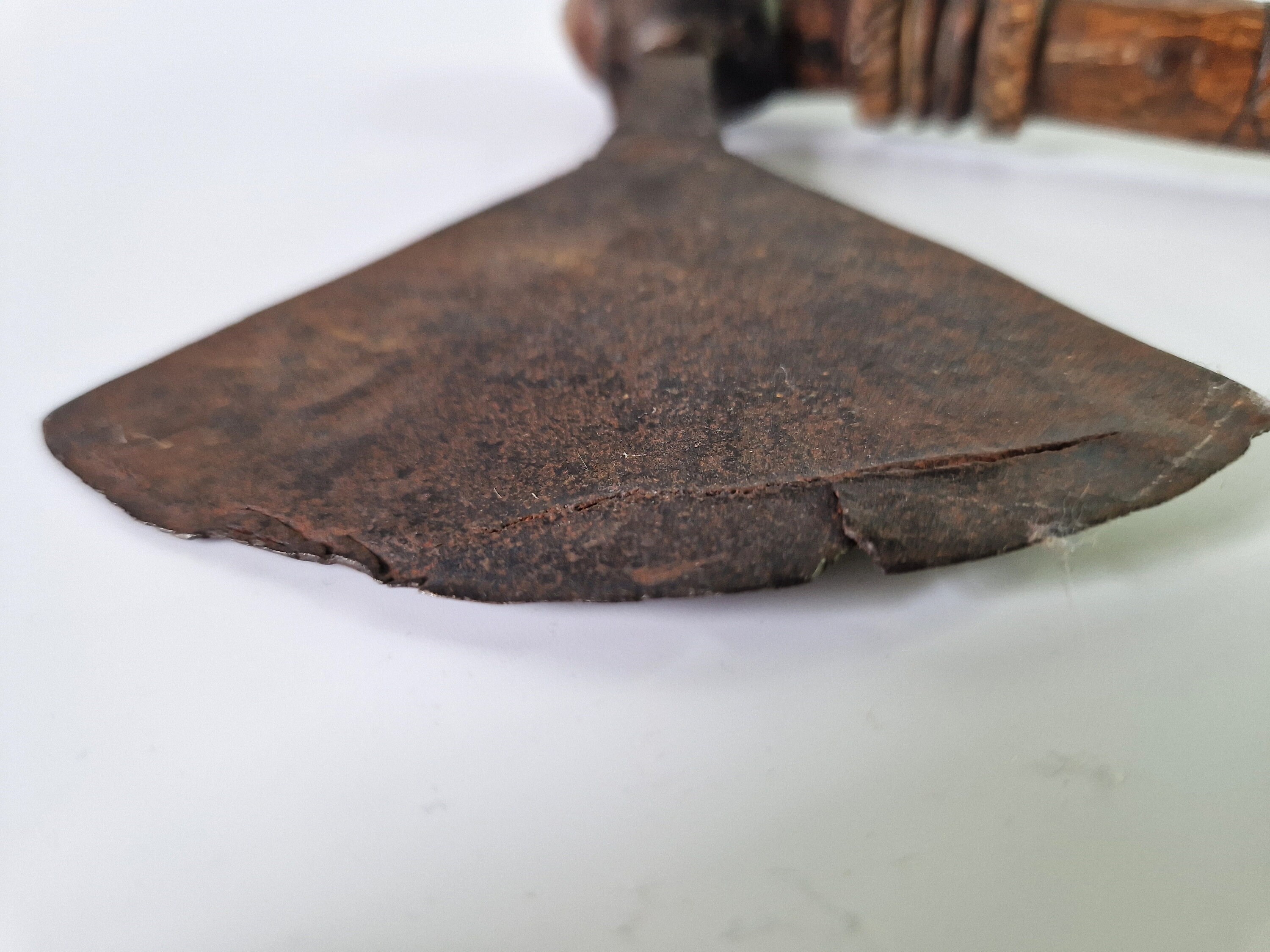 Vintage African Axe, Authentic Tribal Art, Handmade Ceremonial Wood Axe ...