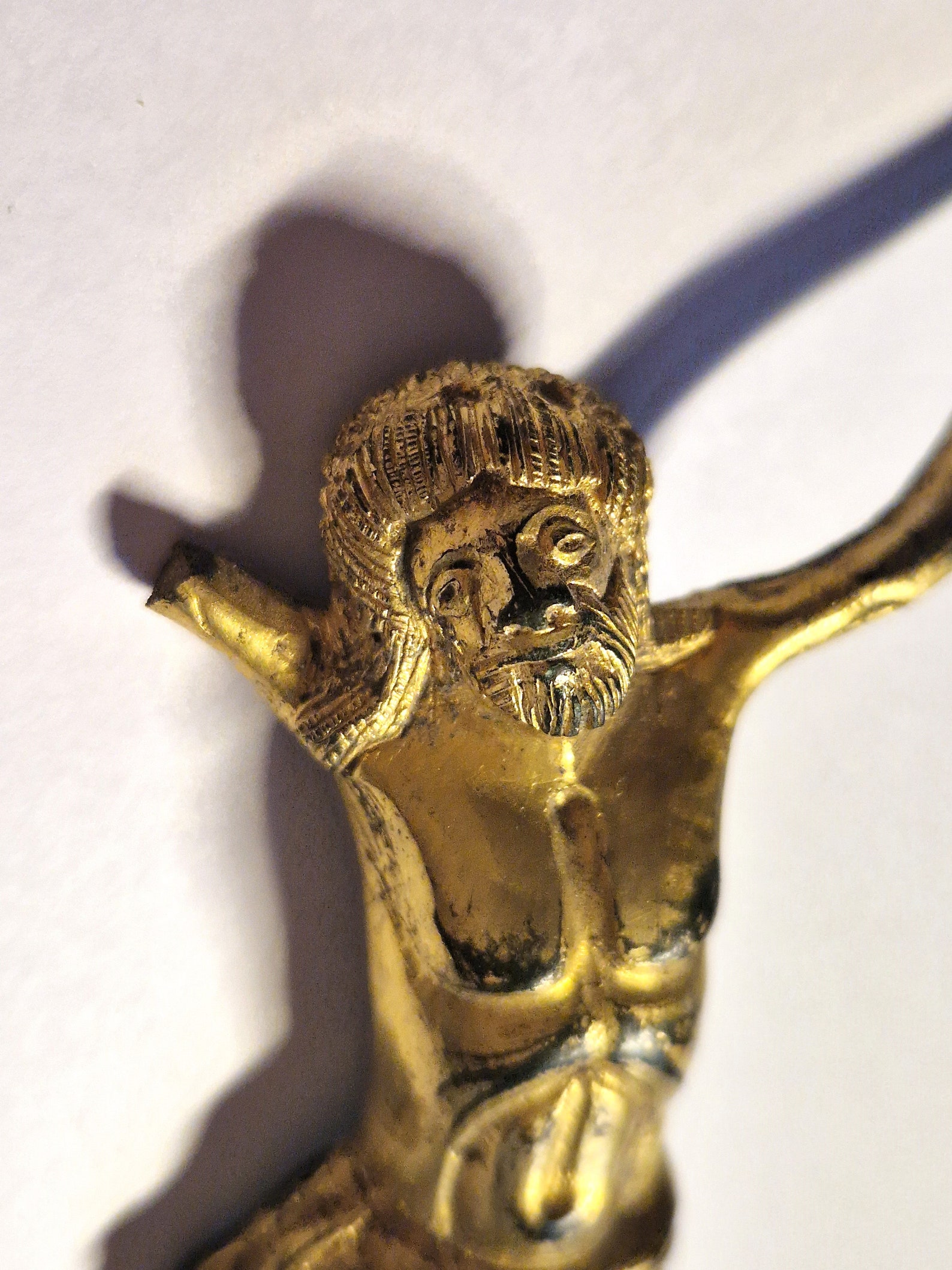 Beautiful Crucified Christ Gilt Bronze, Jesus Sculpture, Possibly ...