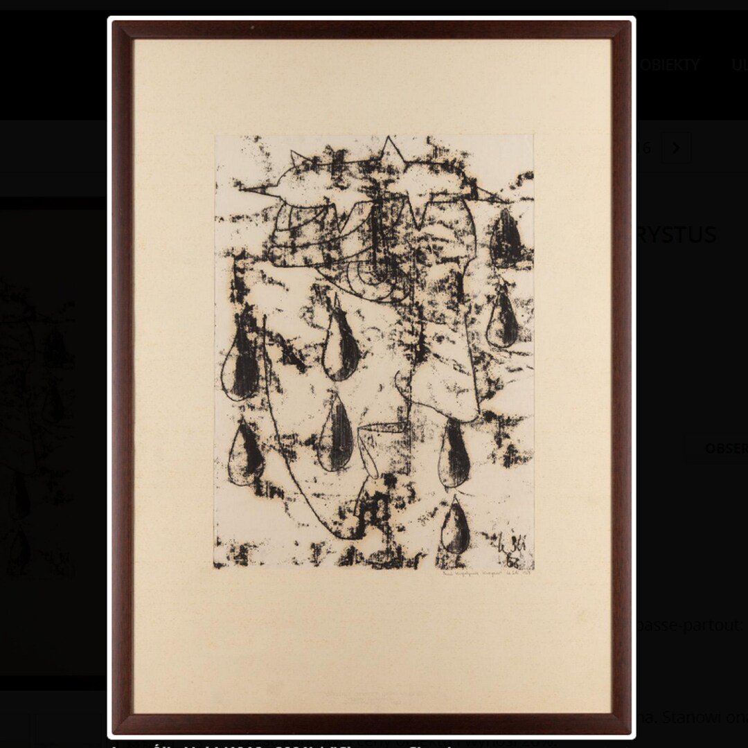 Leon Sliwinski Unique Old Monotype christ Crowned With - Etsy