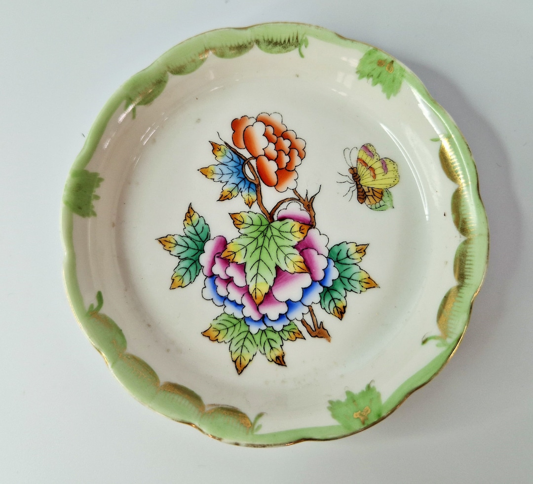 Herend Queen Victoria Plate, Herend Hungary Handpainted Fine China ...