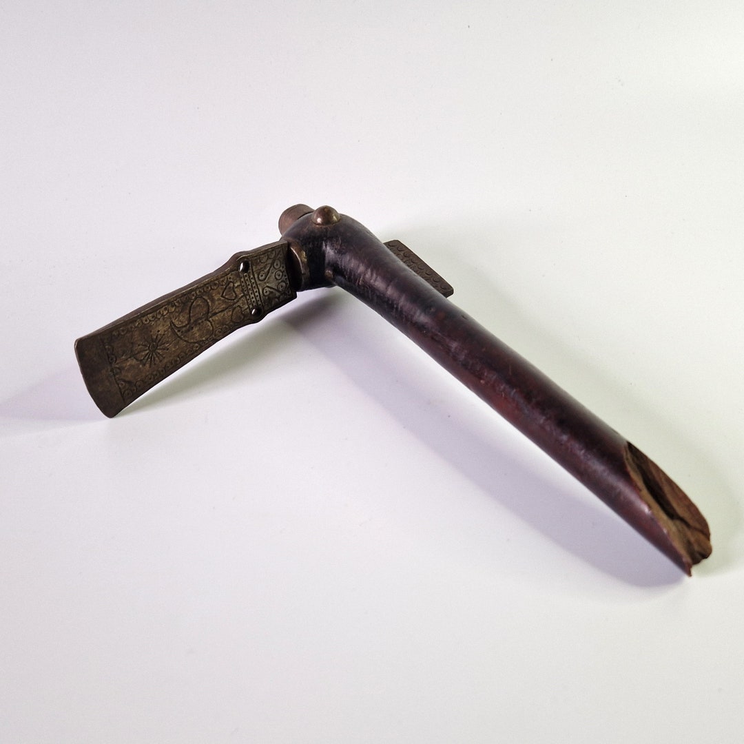 Authentic Tribal Art, Vintage African Axe, Handmade Ceremonial Wood Axe ...