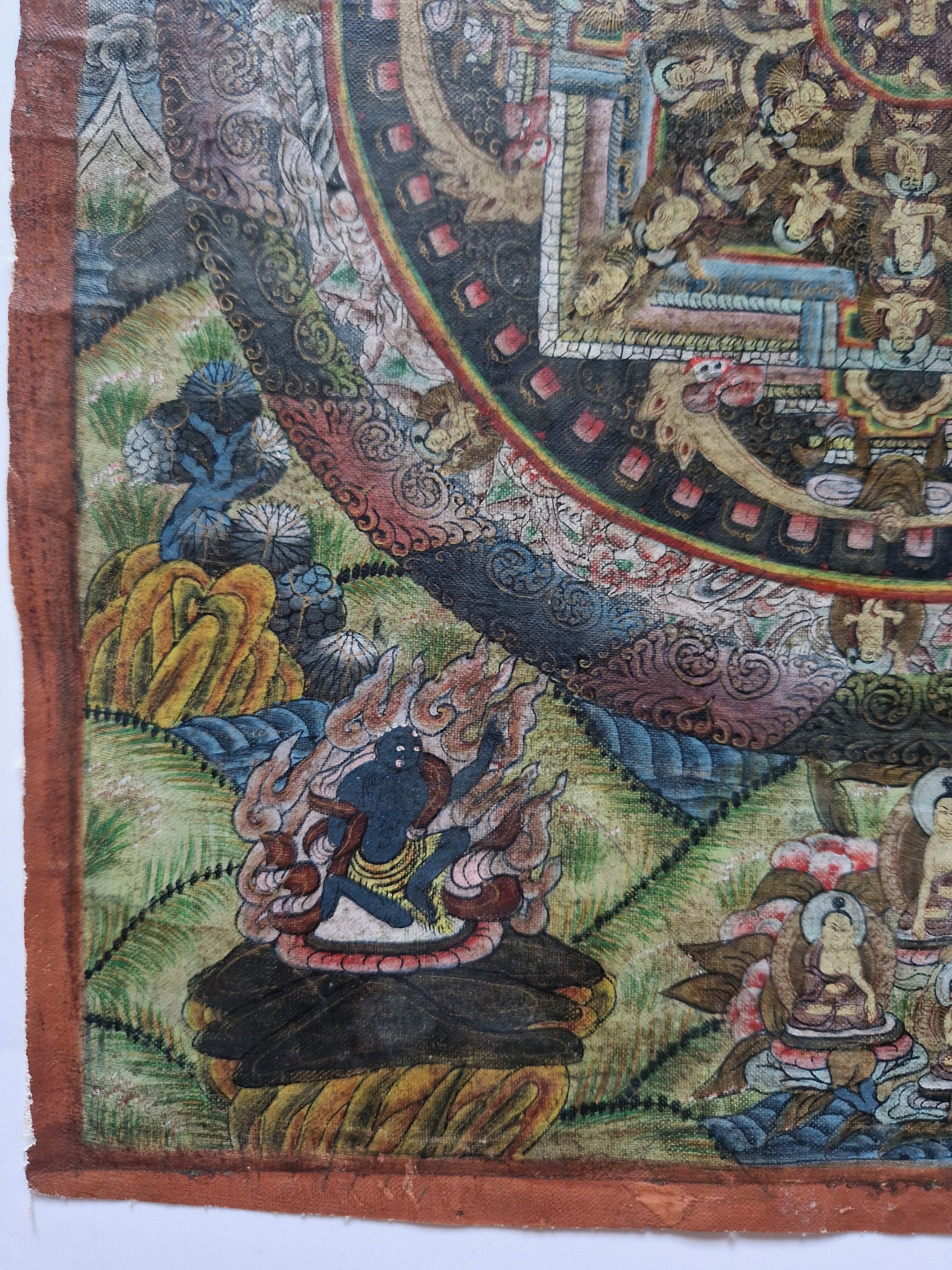 Mandala Thangka Nepal Tybet Mandala Masterpiece Tibetan - Etsy