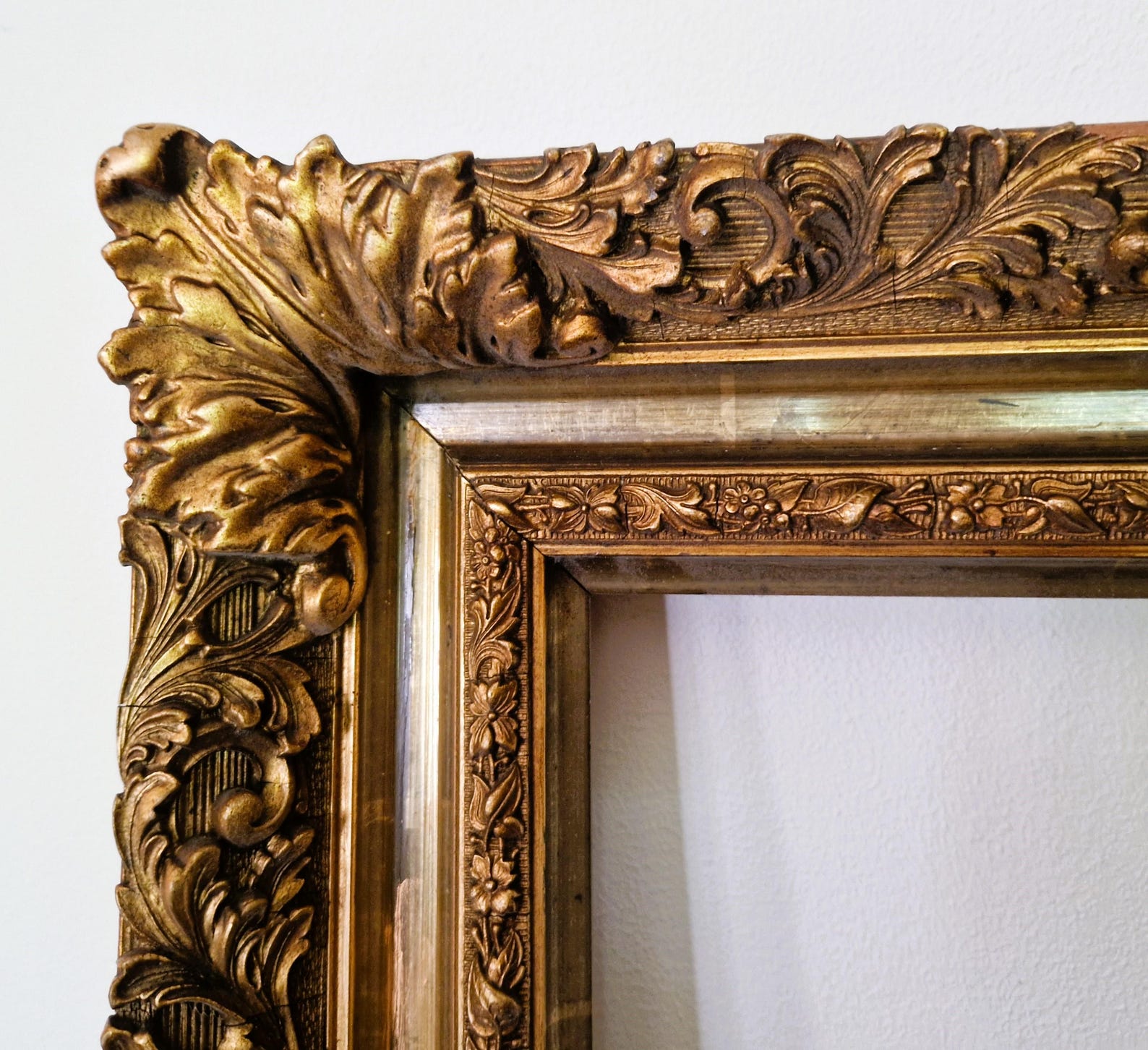 Antique Gold Gesso Frame: Large Ornate Baroque Gilding (23"x28.7") - Etsy