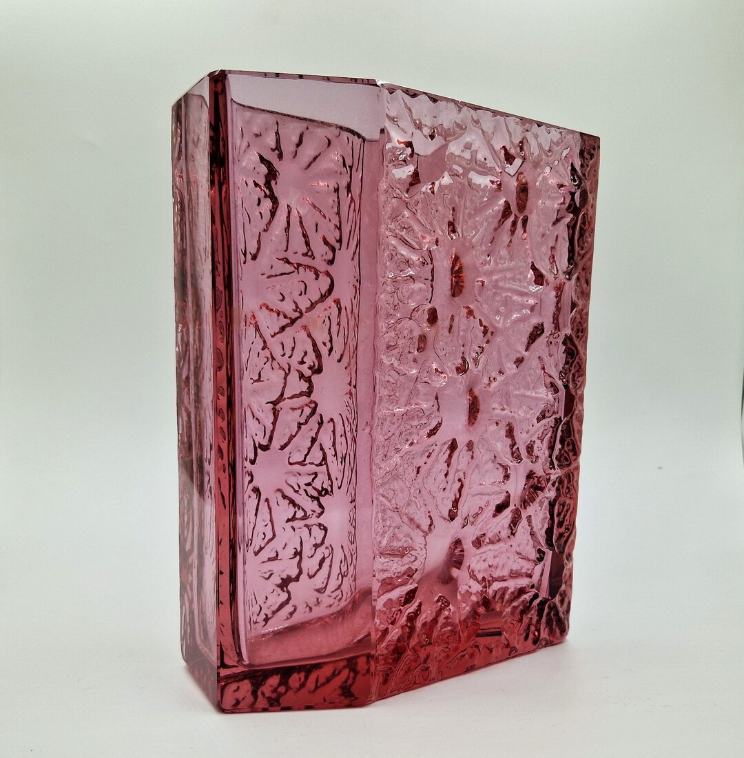 Czech Amazing Art Cut Glass Vase by Vaclav Hanus, Vintage Glass Desna ...