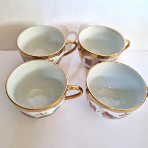 Vintage 22K Gold Dragon & Phoenix Porcelain Tea Set, Gilded Tea Pot and ...