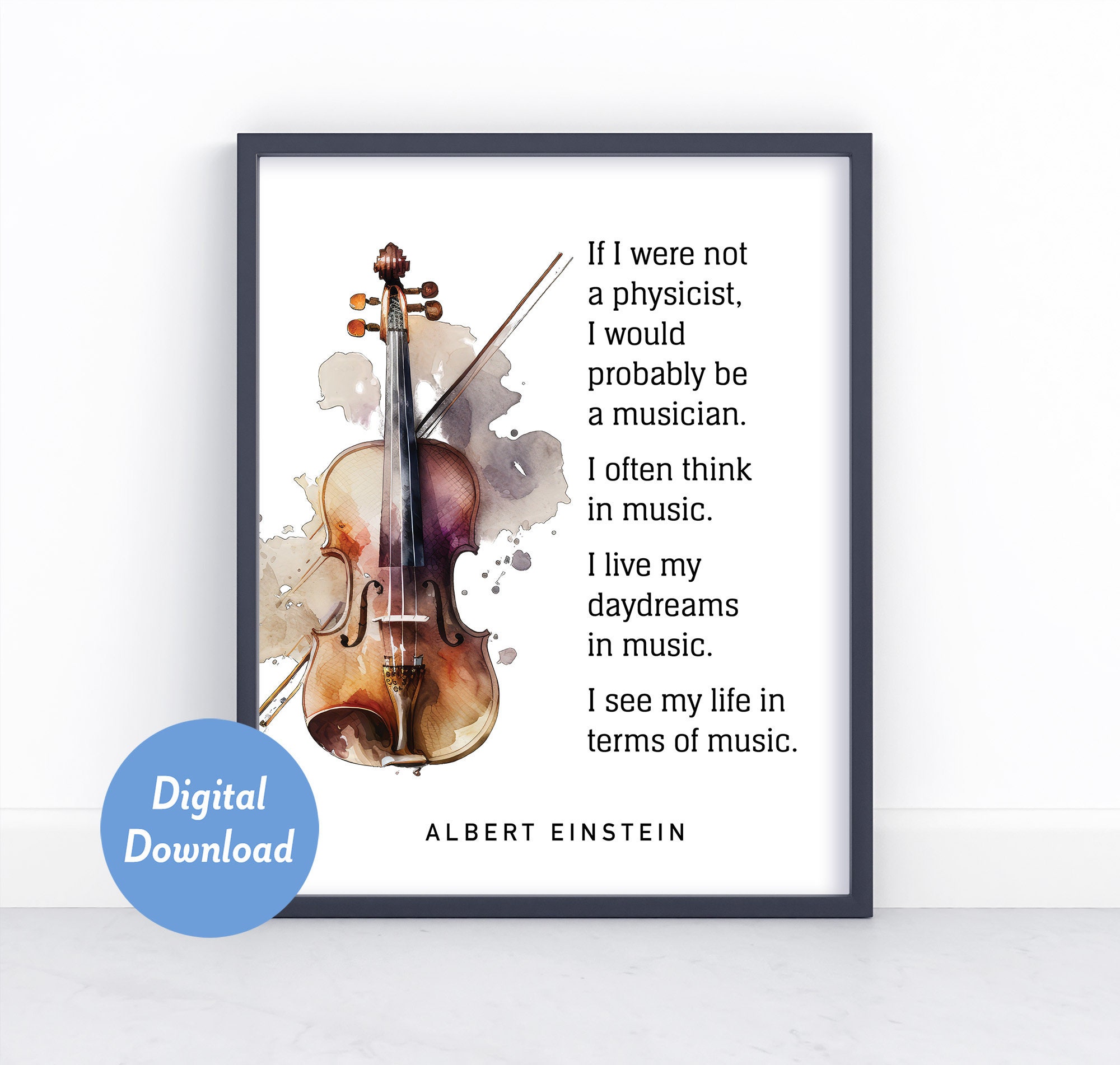 Einstein Violin Poster
