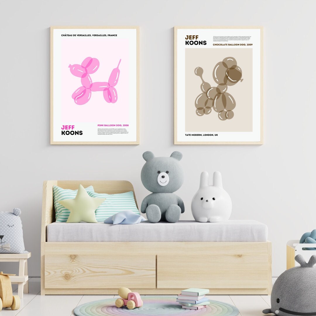 Jeff Koons Balloon Animal Set of 4 Prints, Jeff Koons Poster, Gallery ...