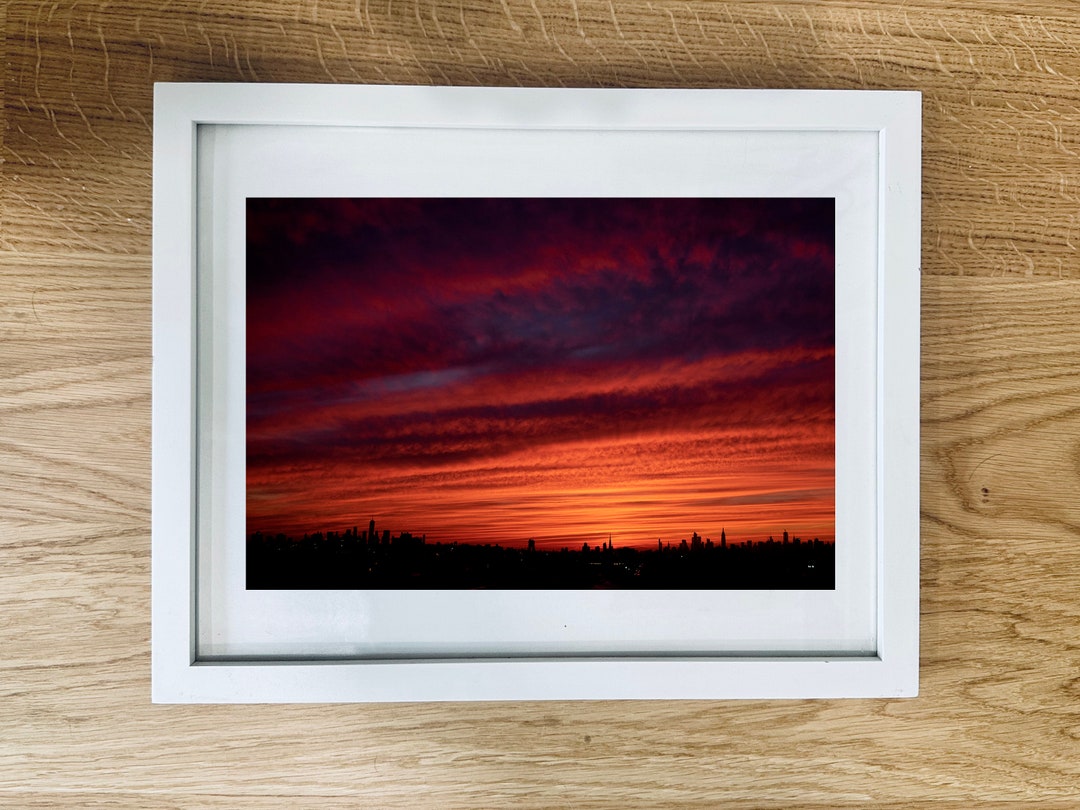 Entire New York City Skyline Wide Angle Sunset Photo (digital Download ...