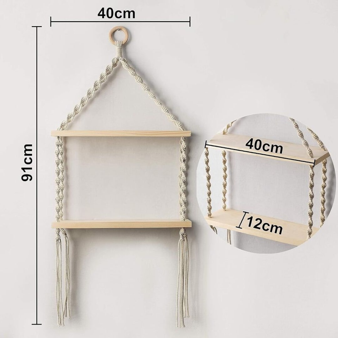 Macrame Shelf PATTERN Pdf, Macrame Wall Shelf DIY, Macrame Magazine ...
