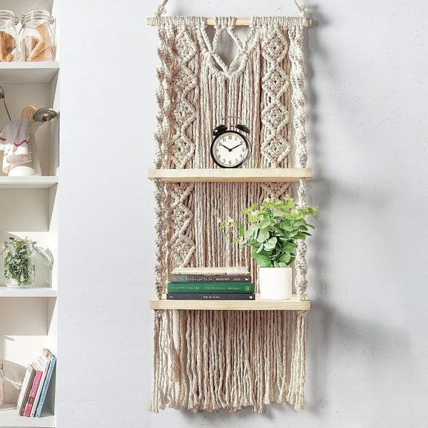Macrame Shelf - Etsy