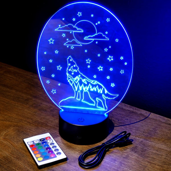 Wolf Night Light - Etsy