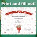 Christmas Certificate, Printable Holiday Certificate, Editable ...