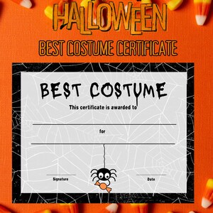Printable Halloween Certificate Award, Winner of Games, Classroom ...