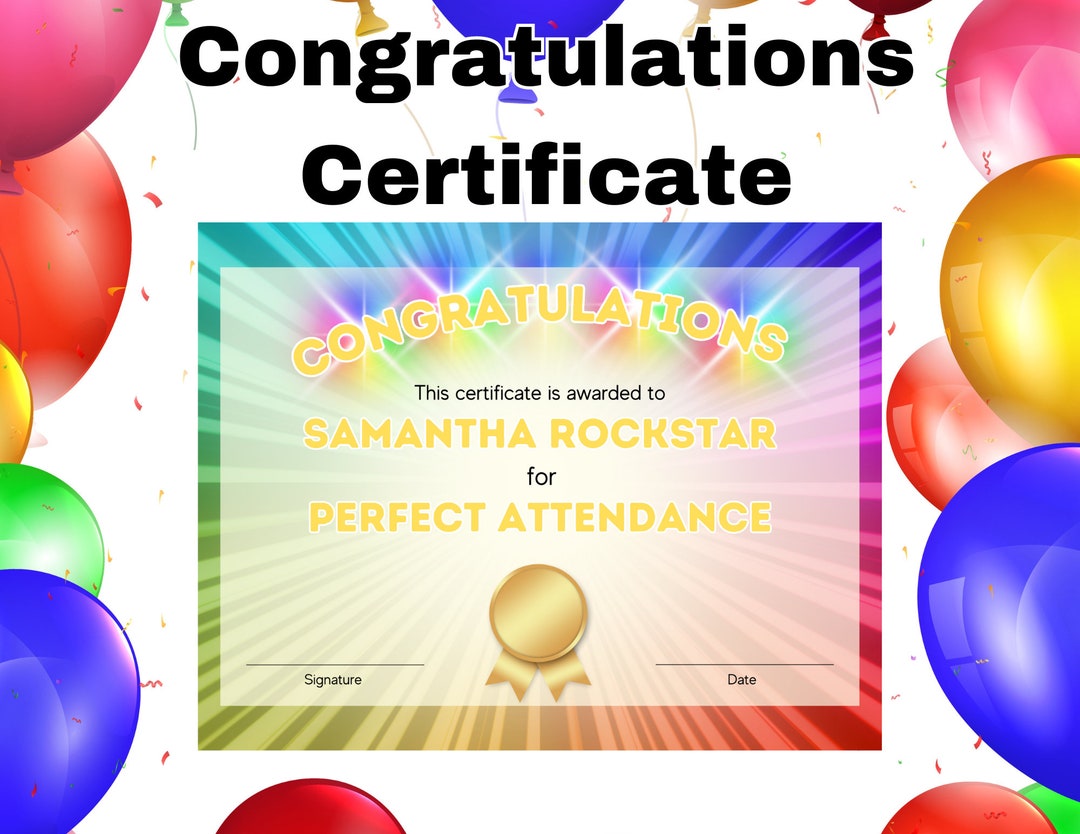 Editable Award Certificate Printable, Rainbow Certificate for Kids ...
