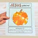God Picked Me, Shredded Pumpkin Craft, Christian Coloring Activity ...