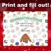 Printable Christmas Certificate, Holiday Certificate, Printable ...
