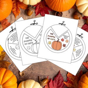 The Pumpkin of Faith Coloring Wheel, Pumpkin Prayer for Autumn ...