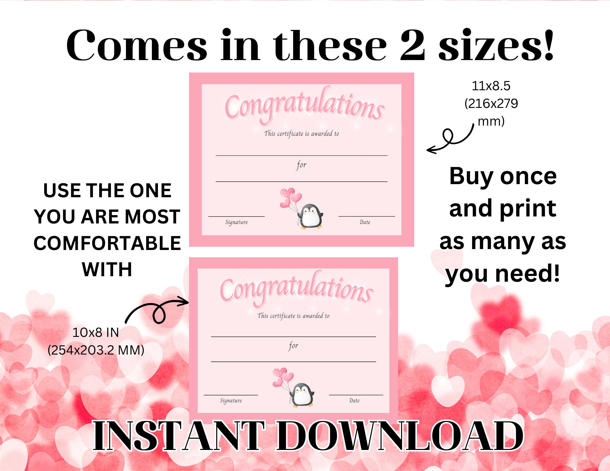 Printable Valentines Certificate, Editable Valentines Day Printable ...