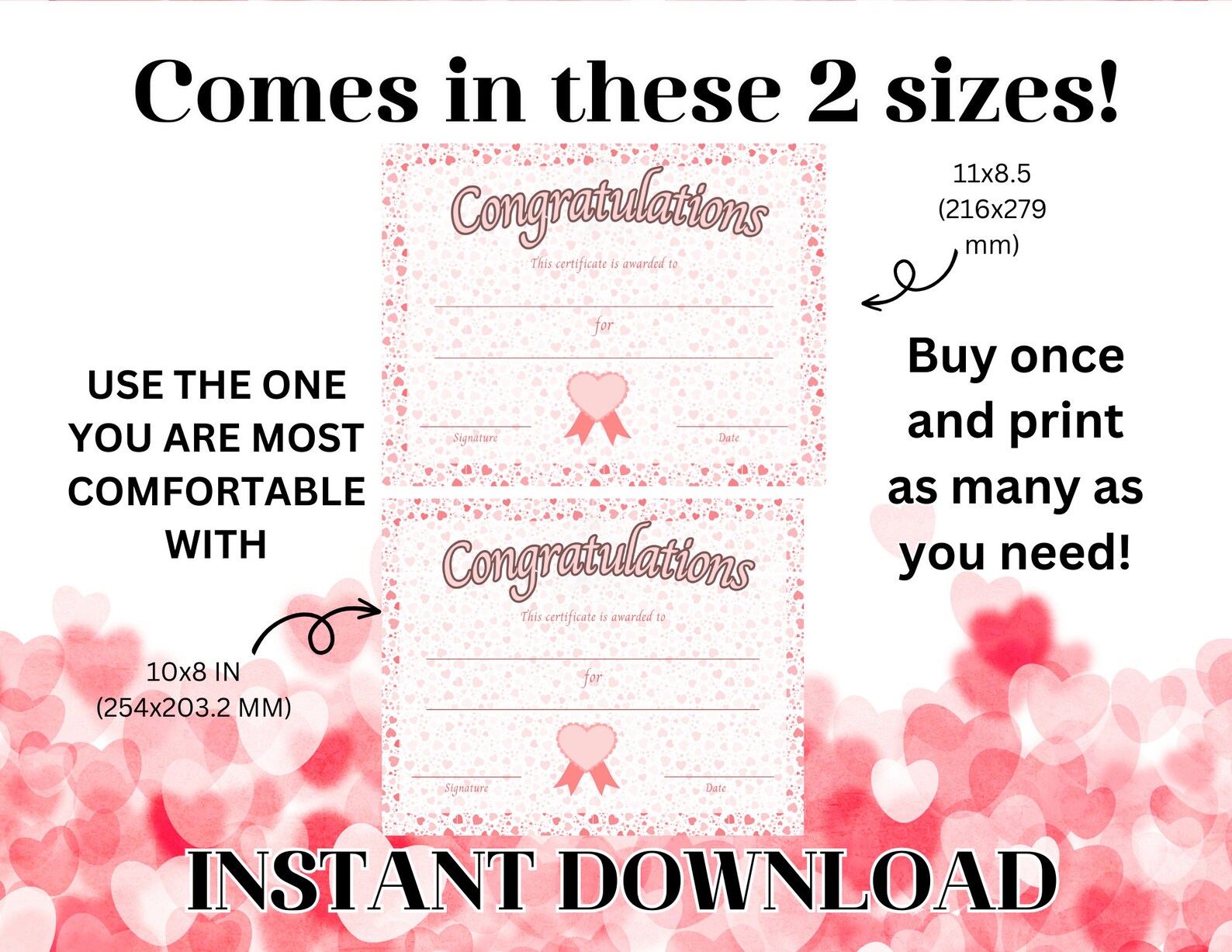 Printable Valentines Certificate, Editable Valentines Day Printable ...