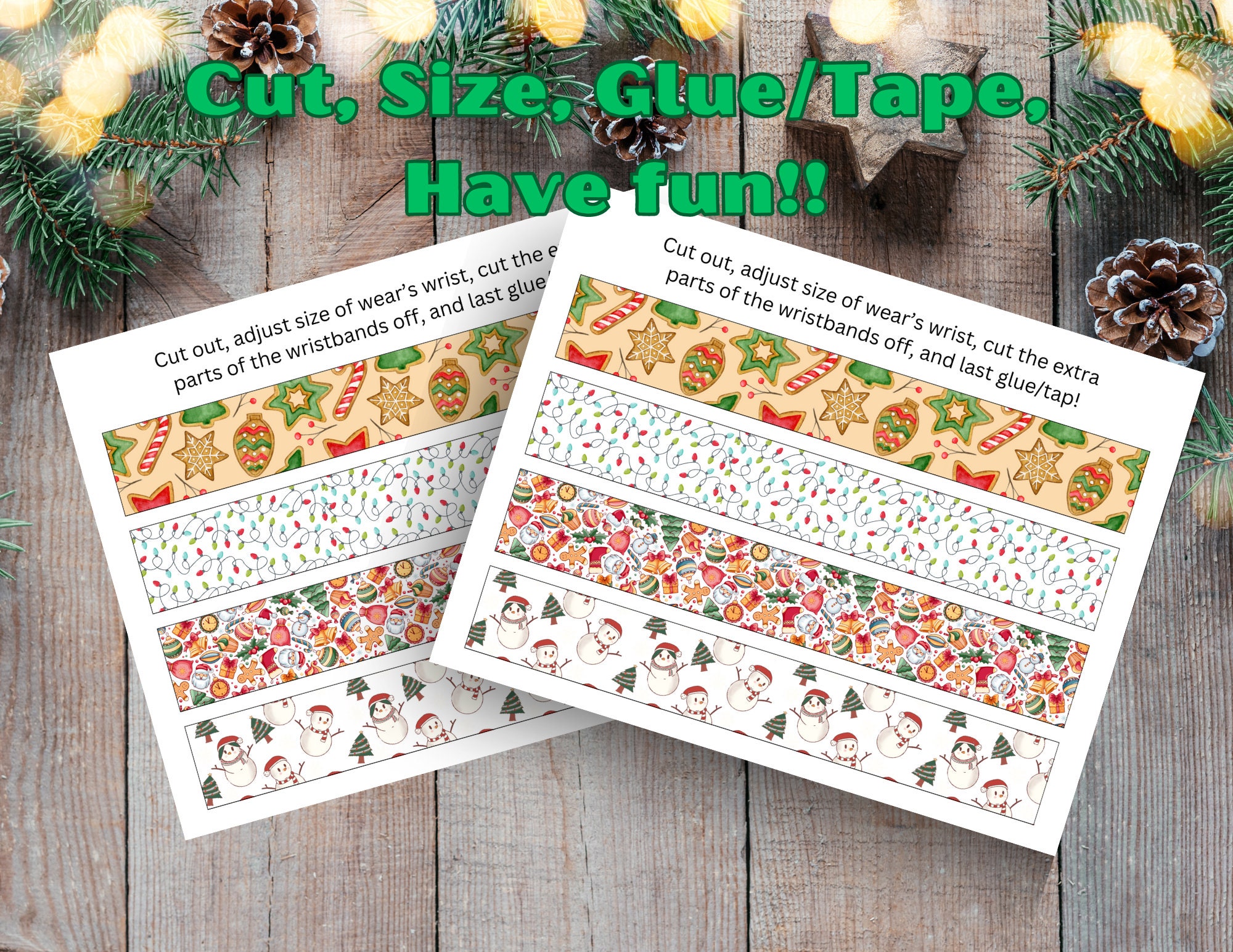 Christmas Easy Papercraft for Kids, Printable Holiday Party Favor ...