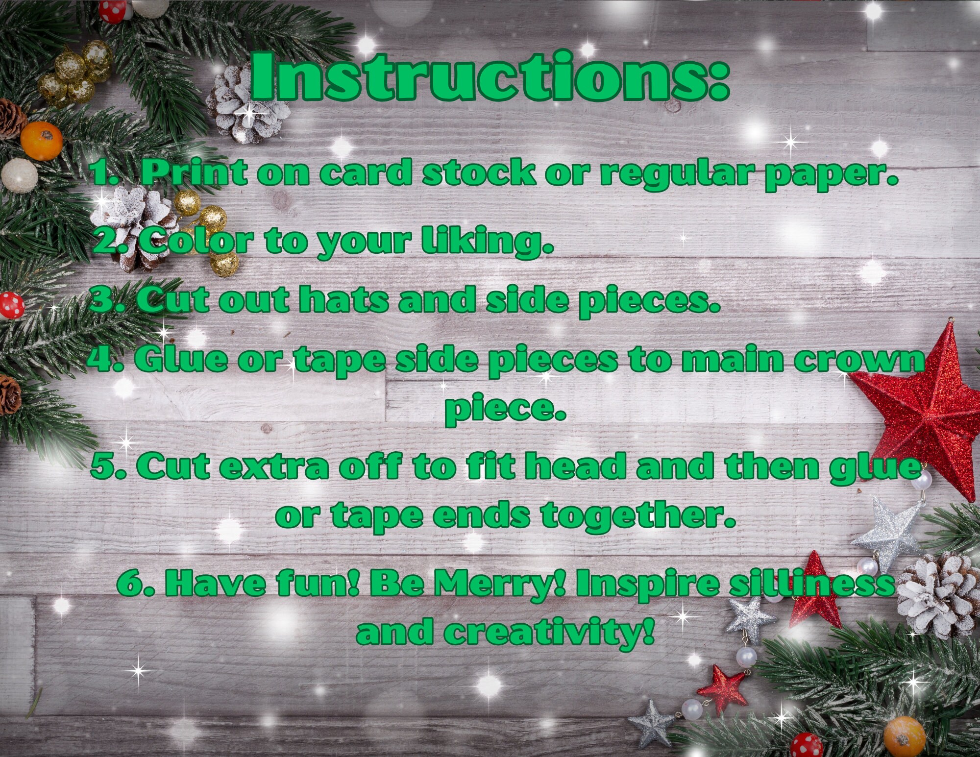 Christmas Printable Coloring Door Hanger Craft, Printable Holiday ...