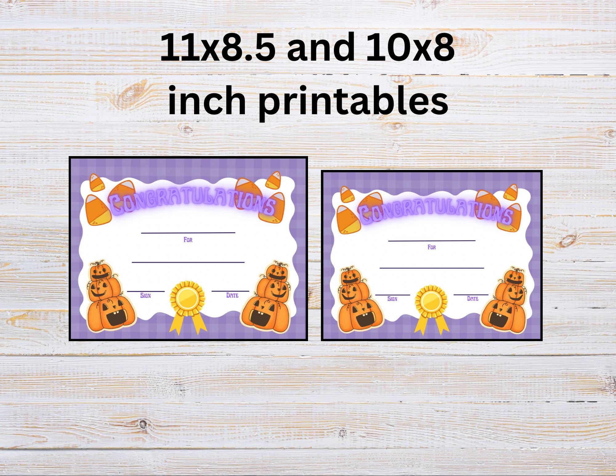 Editable & Blank Award Certificate Printable Fall Festival ...