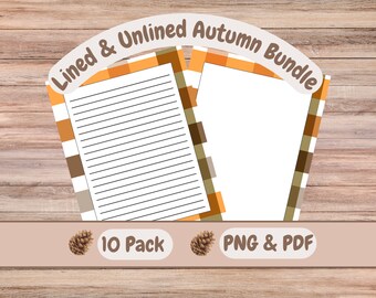 Autumn Stationary Printable Stationery Fall Letter Writing Stationery ...