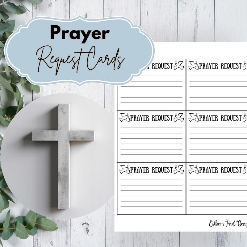 Prayer Request Cards - Etsy